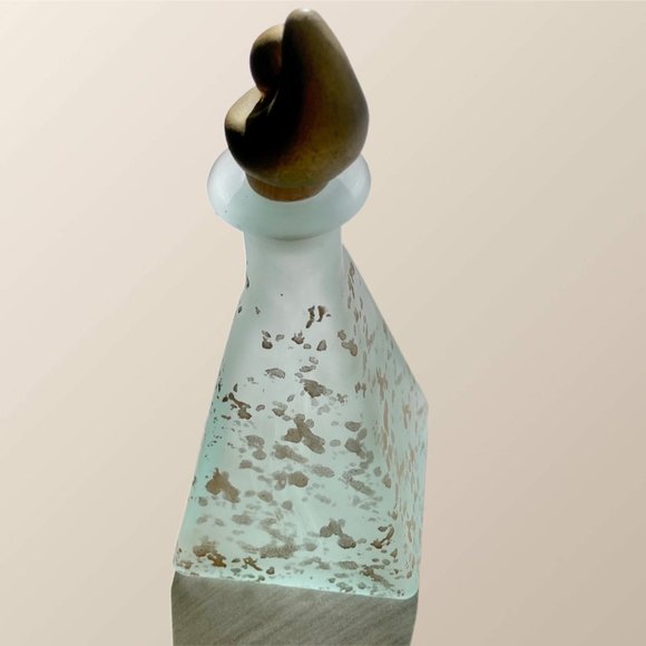 Artisan | Accents | 0 Ml Pyramid Shaped Glass Perfume Bottle With Gold ...